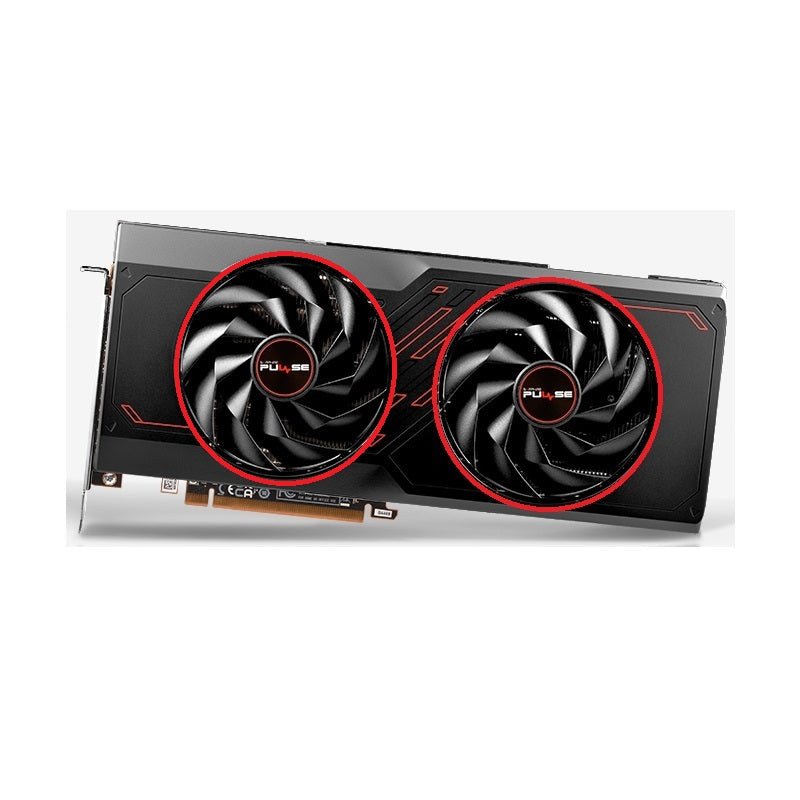 SAPPHIRE PULSE AMD Radeon RX 7600, 7700, 7800 XT GPU Fan Replacement